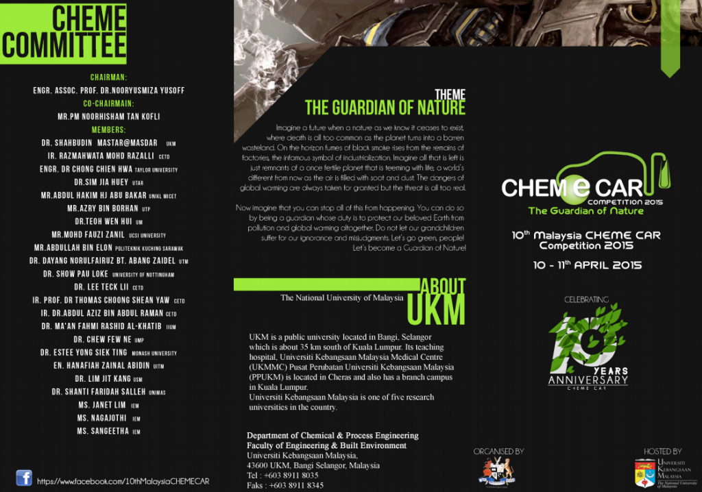 10th Malaysian ChemE Car Competition 2015 | Dr. Dayang Norulfairuz ...