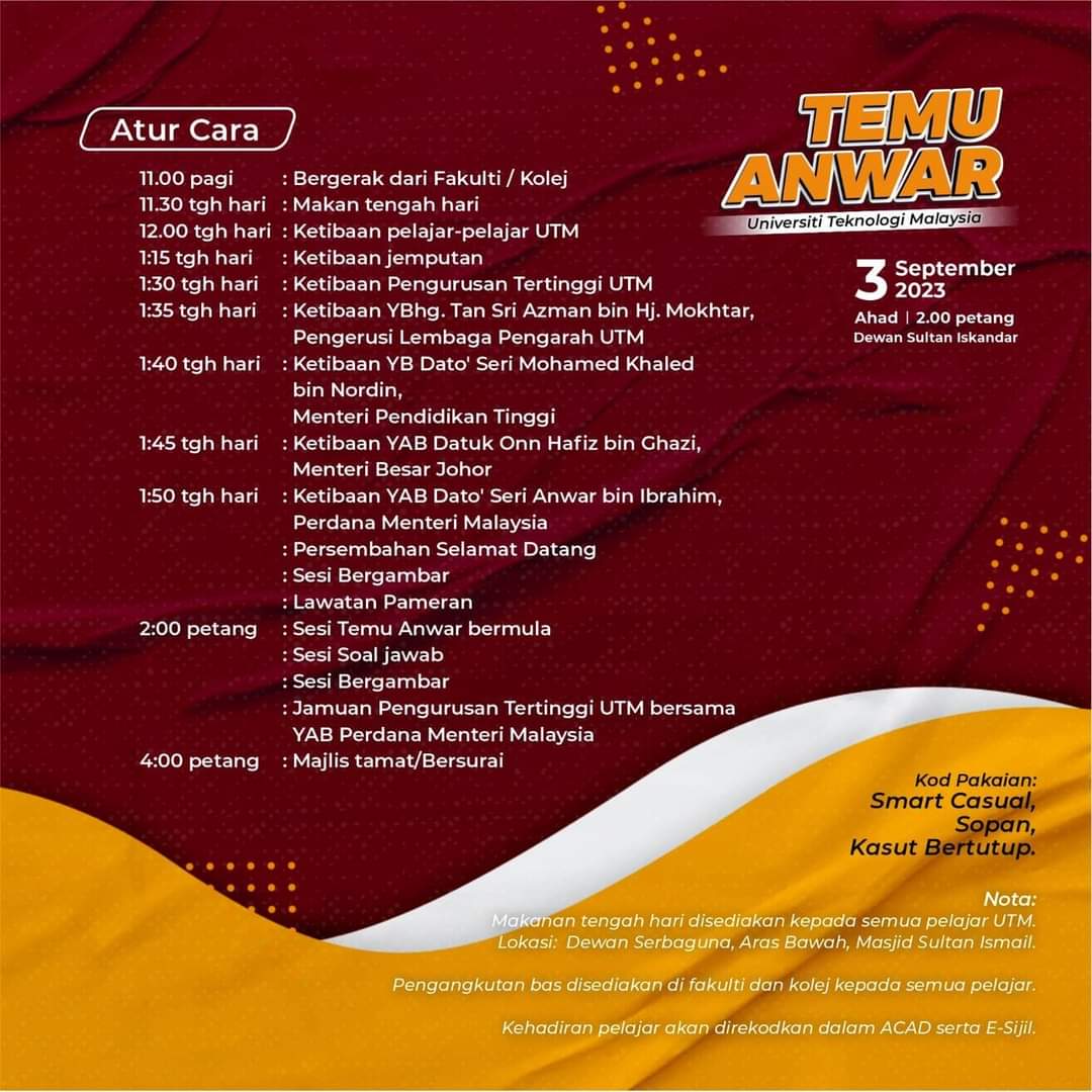 PROGRAM TEMU PMX @ UTM JOHOR BAHRU | Kelvin Tang Kang Wee