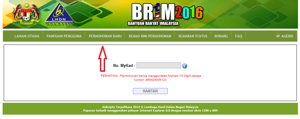 Permohonan Bantuan Rakyat 1 Malaysia (BR1M) | MShahrulnizam