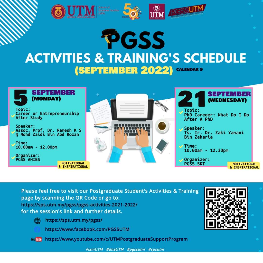 PGSS ACTIVITIES & TRAINING’S SCHEDULE