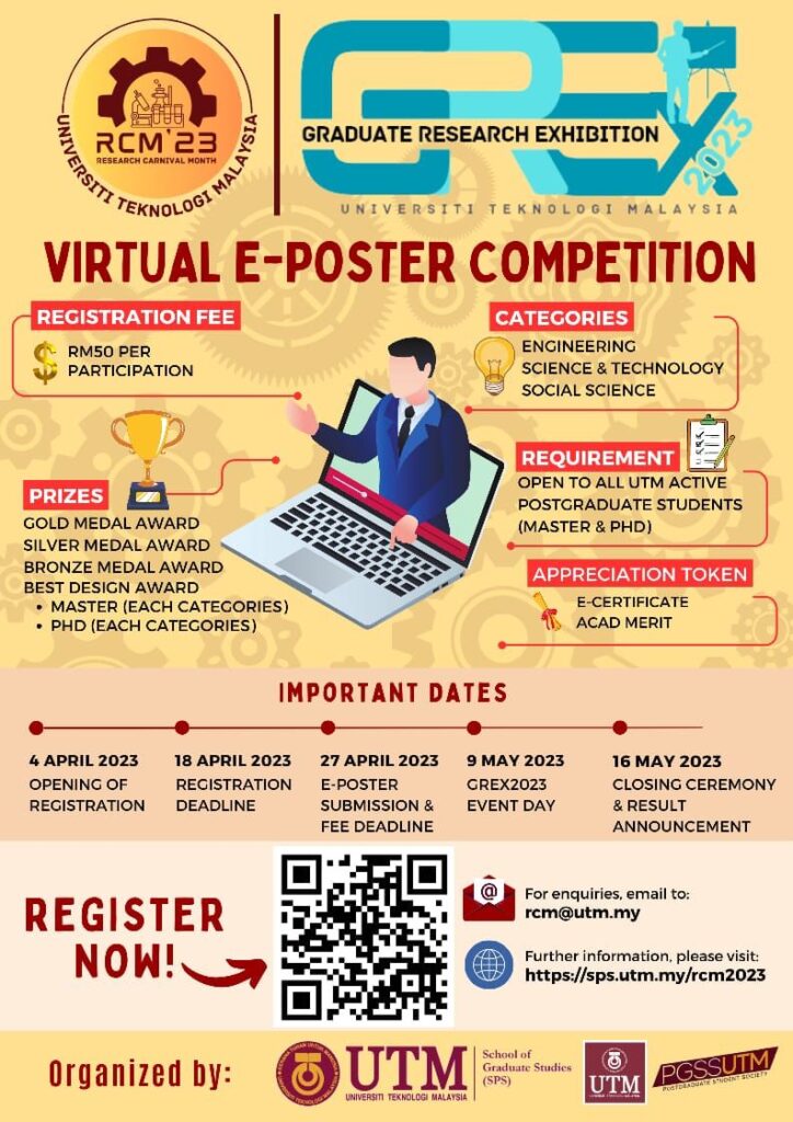 GREx 2023 – 𝗚𝗿𝗮𝗱𝘂𝗮𝘁𝗲 𝗥𝗲𝘀𝗲𝗮𝗿𝗰𝗵 𝗘𝘅𝗵𝗶𝗯𝗶𝘁𝗶𝗼𝗻 (Virtual E-Poster Competition ...