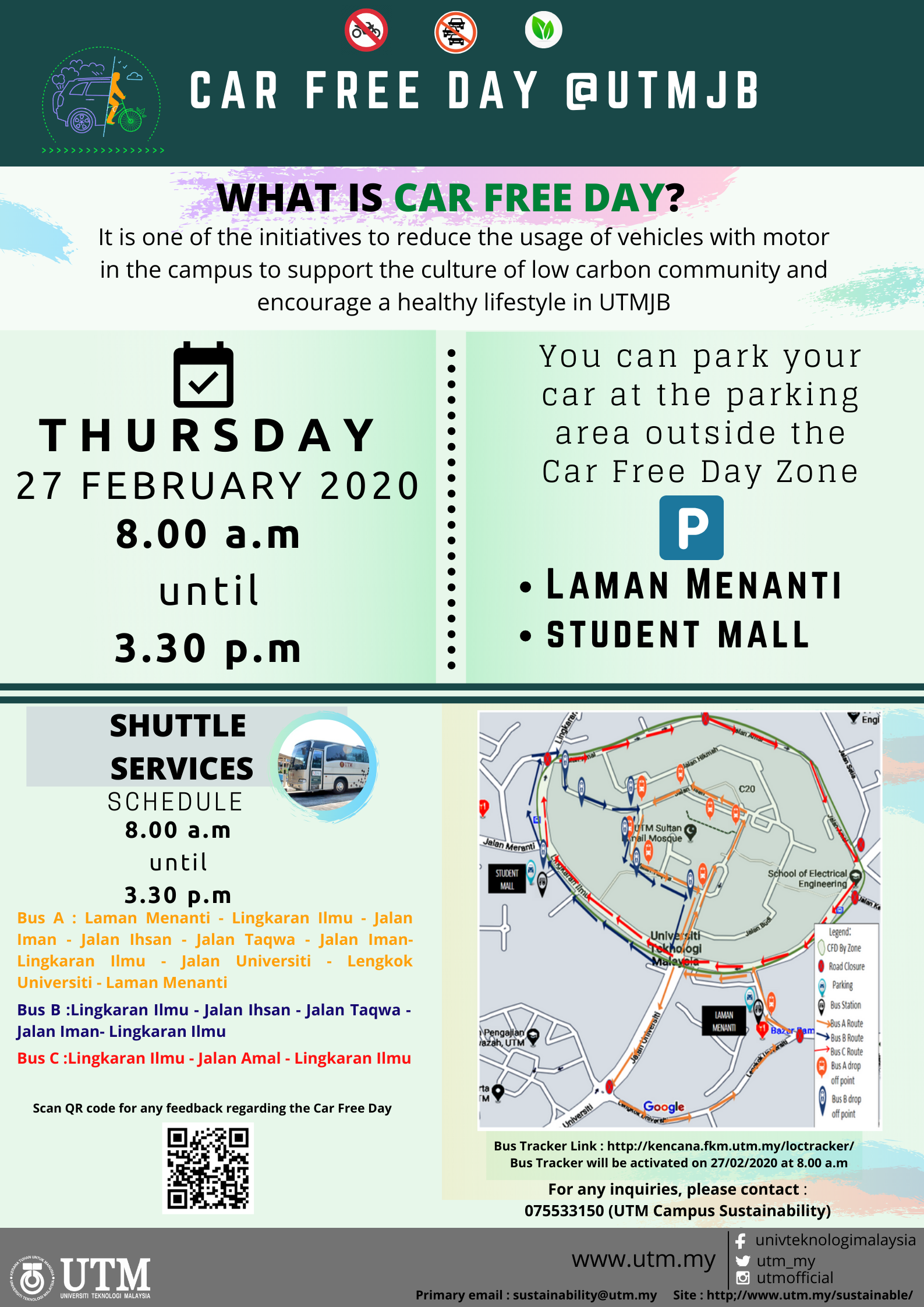 CAR FREE DAY @ UTMJB | AZREEN IBRAHIM