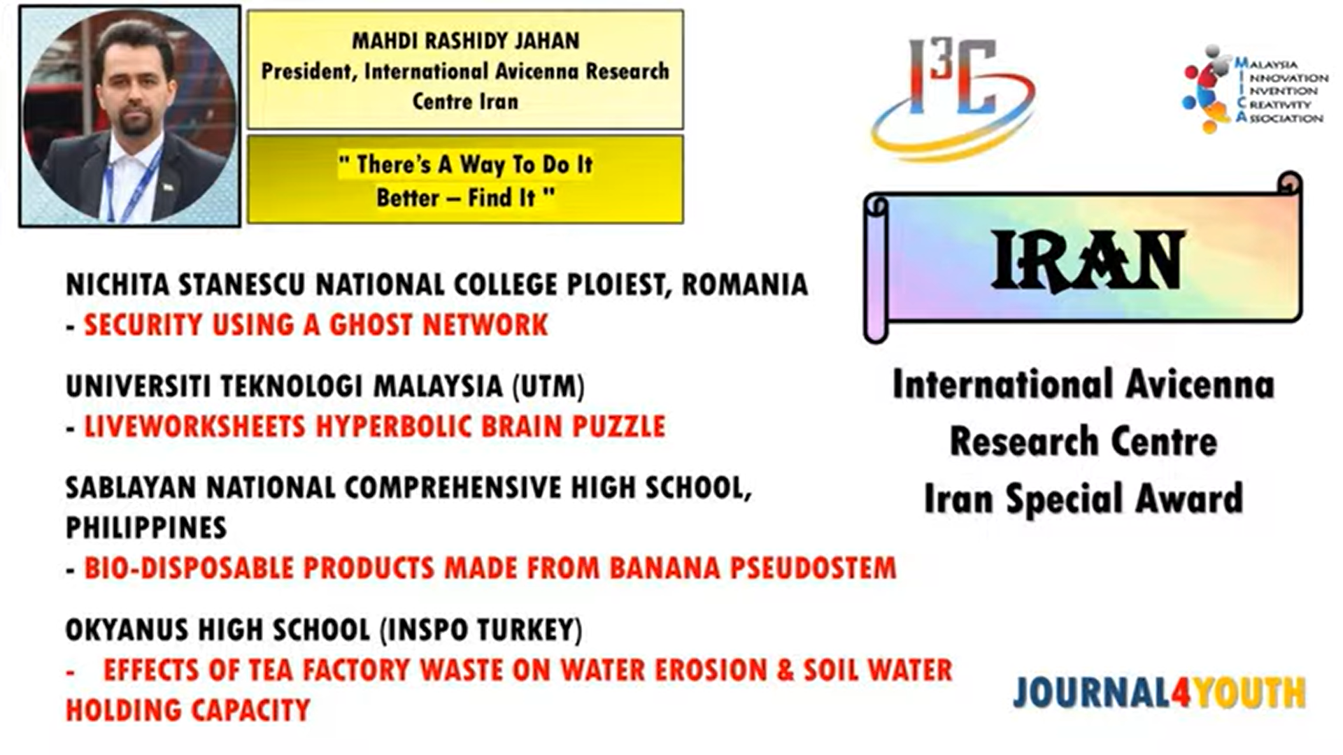 2nd International Invention & Innovation Competition (I3C) 2023 ...
