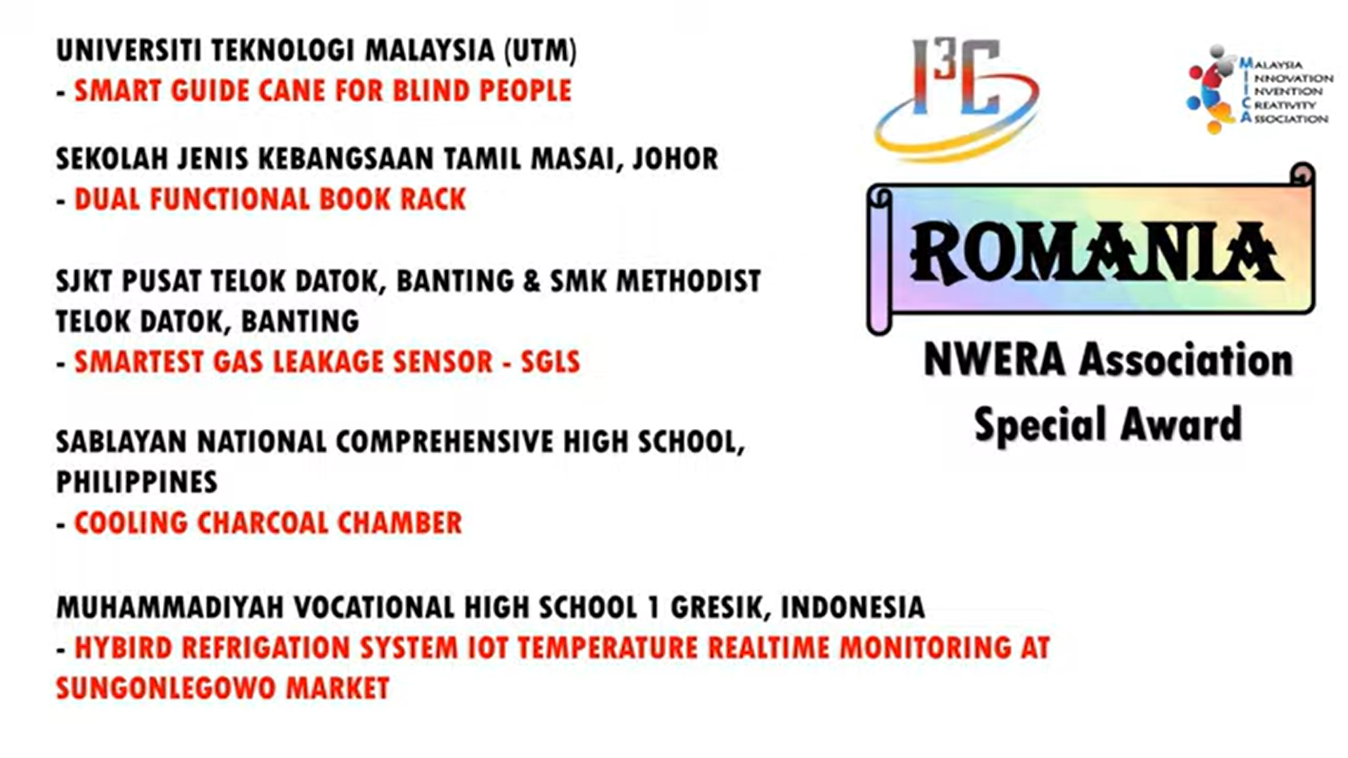 2nd International Invention & Innovation Competition (I3C) 2023 ...