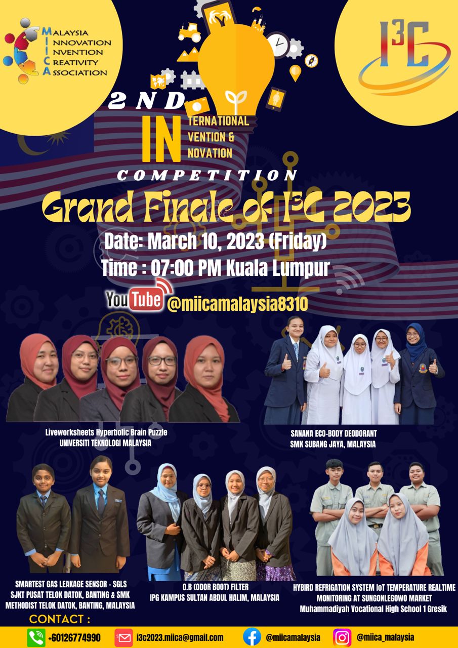 2nd International Invention & Innovation Competition (I3C) 2023 ...