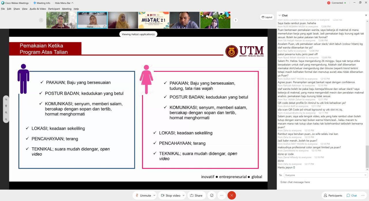 Program Transformasi Minda UTM 2021 : Budaya Kerja Kelas Pertama - Ketrampilan Diri | Dr. Mohd ...
