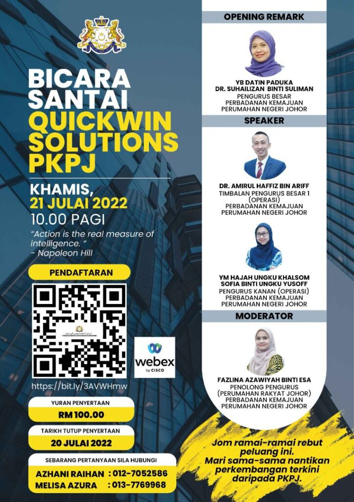 BICARA SANTAI PKPJ – Dr Salfarina Binti Samsudin