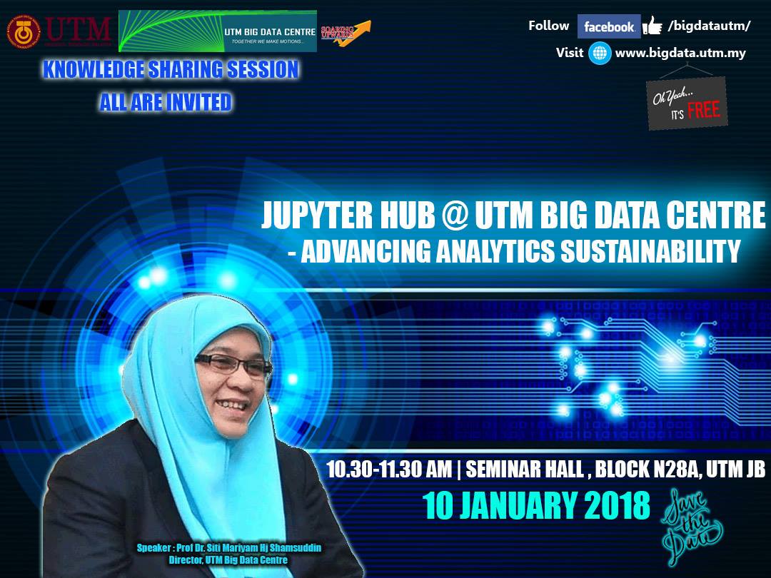 2018 Knowledge Sharing Session, “JUPYTER HUB @ UTM BIG DATA CENTRE ...